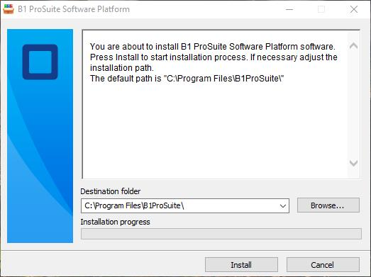 Install B1 ProSuite Software Platform